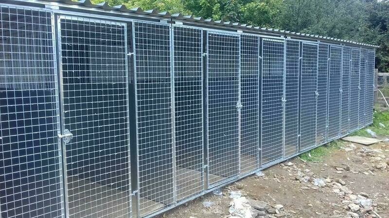 4 BLOCK DOG KENNEL/RUN - Dog Runs UK